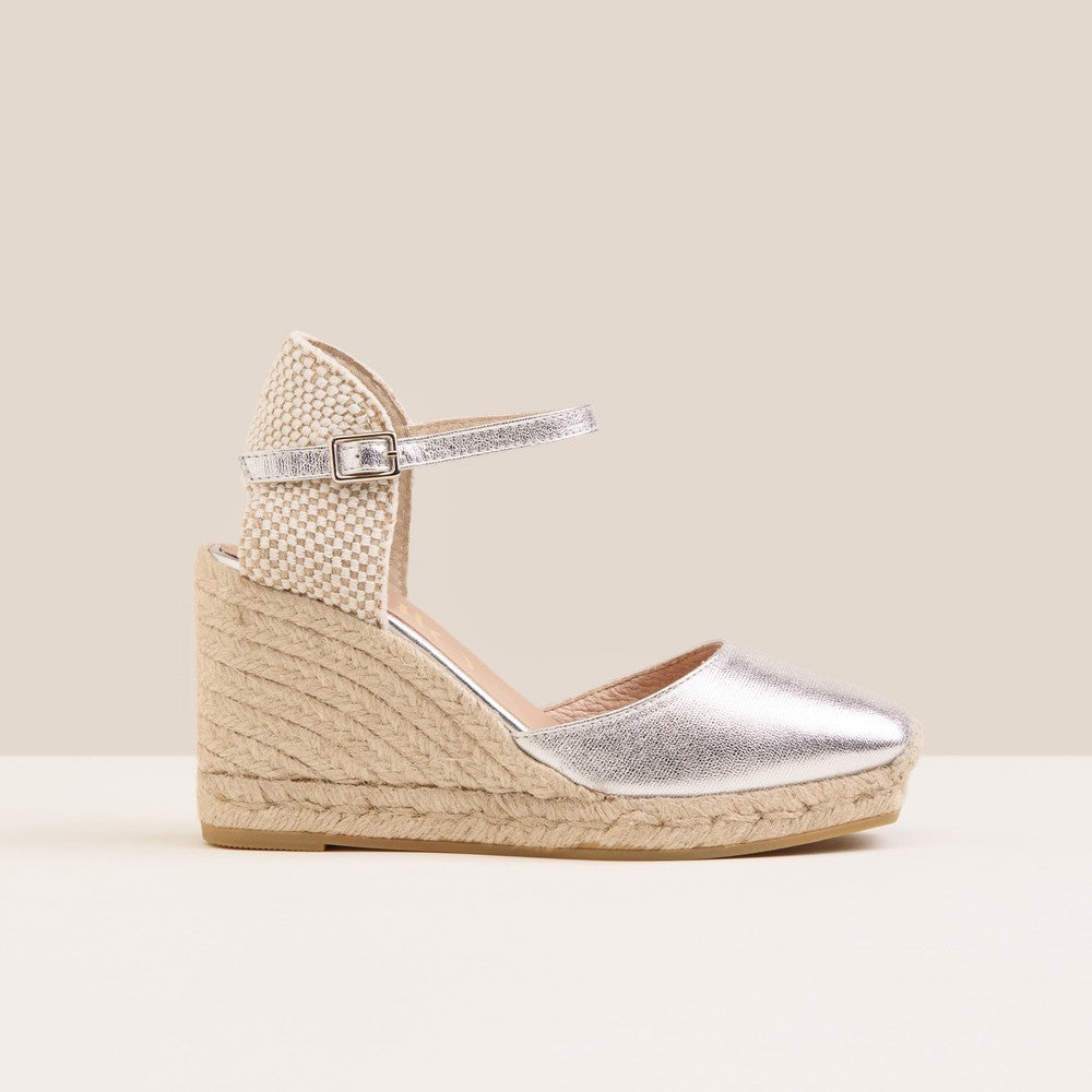 Cavells | Gaimo Yosie 5 Heels in Silver/Natural