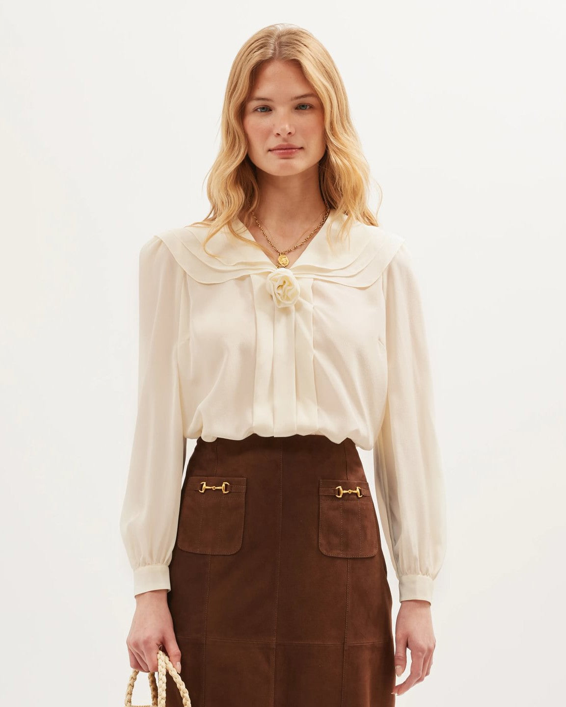 Cavells | Rixo Emelin Top in Ivory