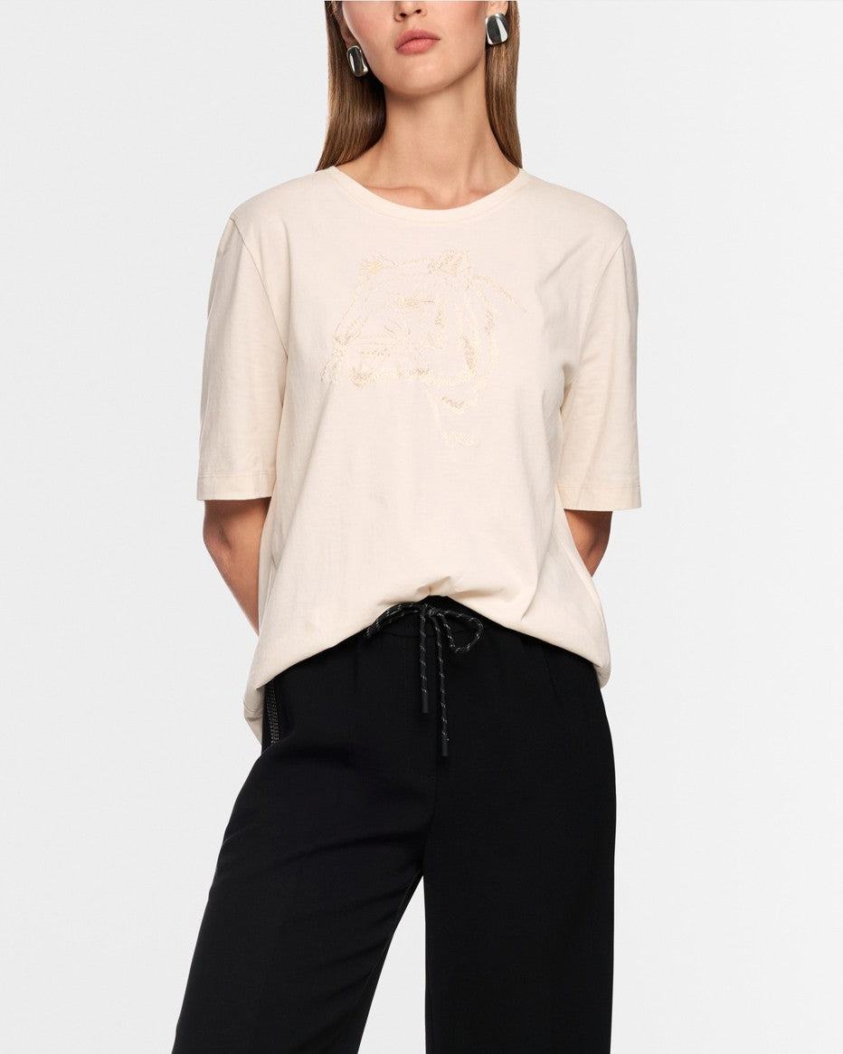 Cavells | Marc Cain Tiger Graphic Tee in White